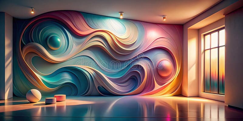 Mesmerizing Fluid Abstract Forms and Subtle Gradient Tones Embellish a ...