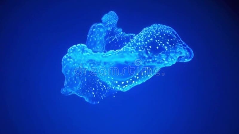 Mesmerizing Fluid Motion Abstract Blue Liquid Effects Stock Video ...