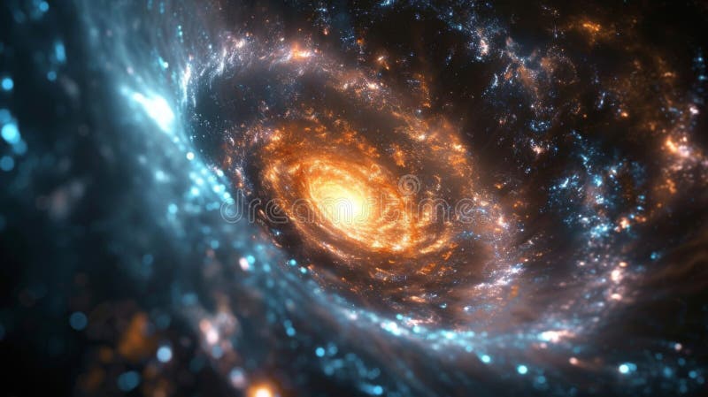 The Mesmerizing Focal Point of the Cosmos with a Hypnotizing Swirl of ...