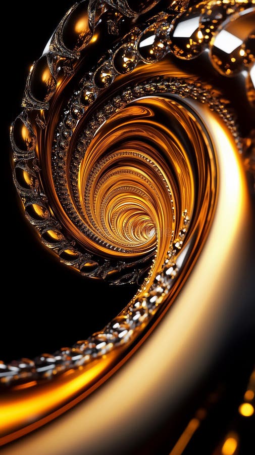 A Mesmerizing Fractal Pattern Reveals an Infinite Spiral, Adorned with ...