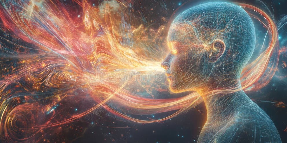 A Mesmerizing Futuristic Ai Driven Self Evolving Software Platform Displaying Glowing