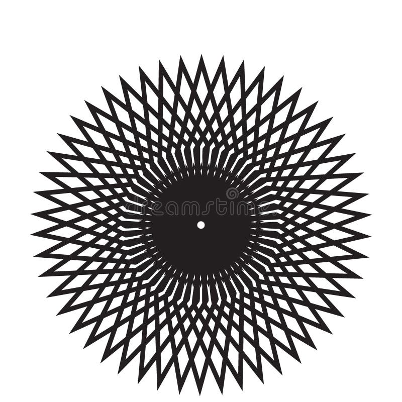 Mesmerizing Geometric Circle Design Optical Illusion Vector ...