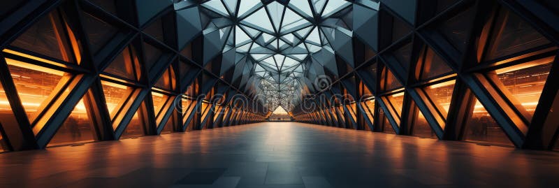 Mesmerizing Geometric Patterns in a Modern Architectural Design Stock ...