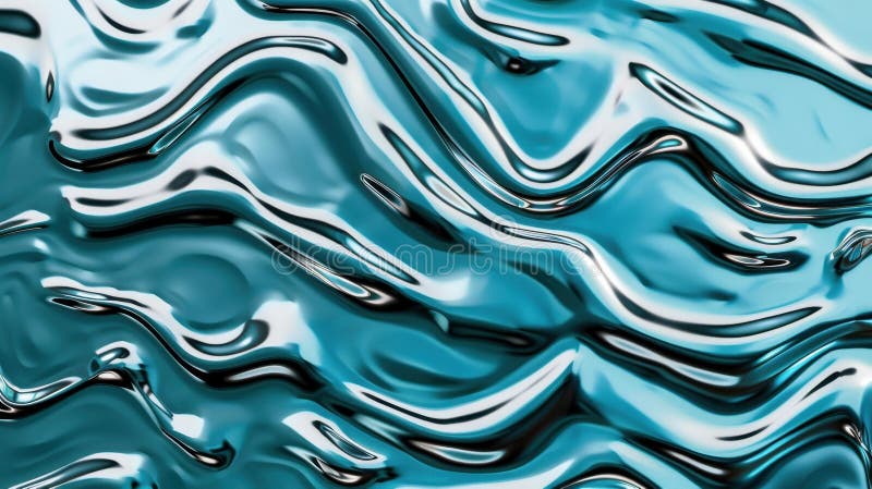 Explore a Sleek and Reflective Silver Metal Texture, Showcasing Fluid ...