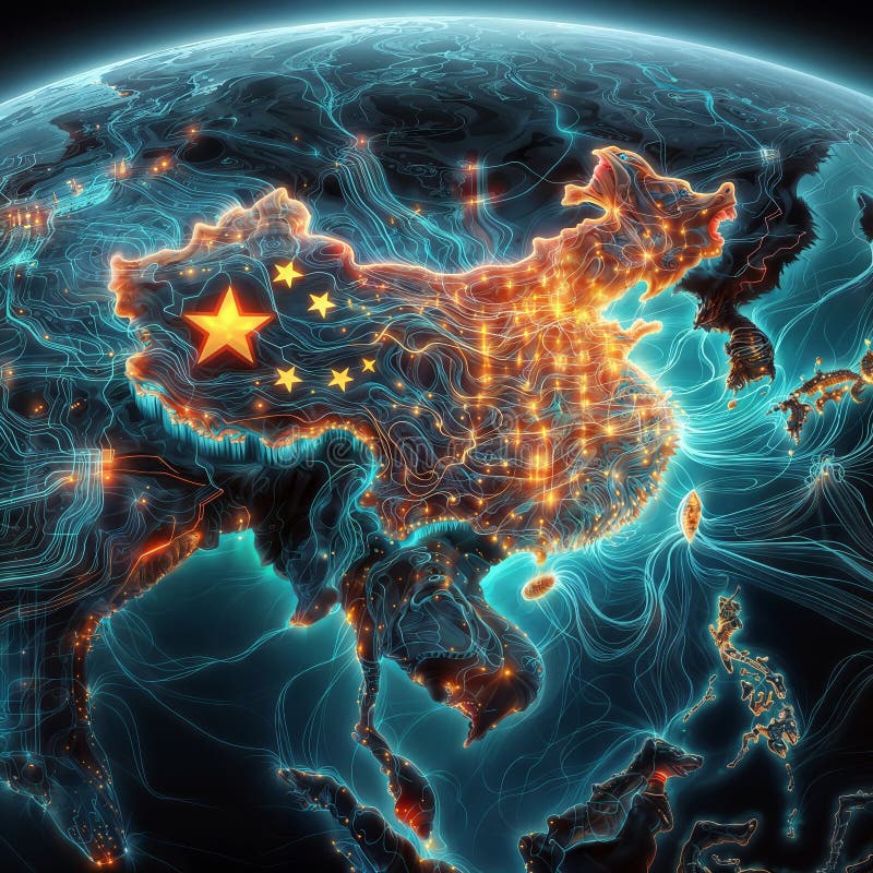 Mesmerizing Glow: China S Electric Network Visualized, Pulsating Energy ...