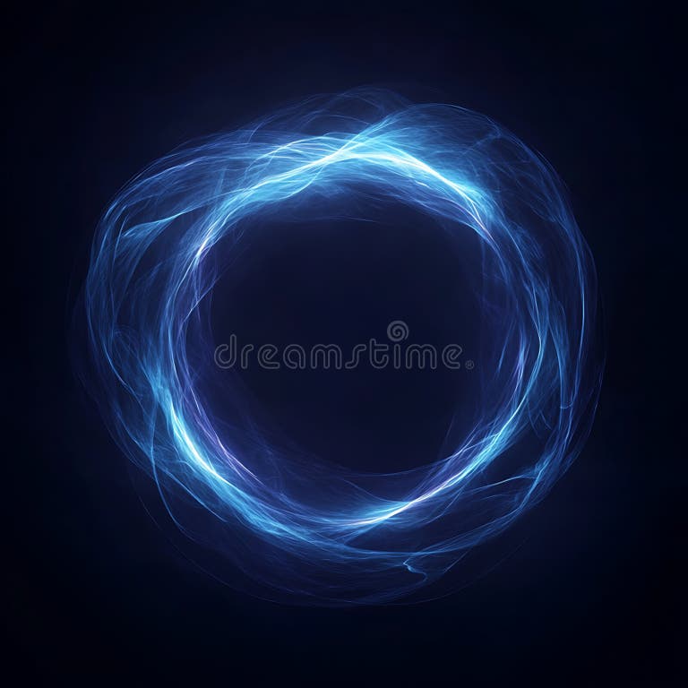 Mesmerizing Glowing Energy Circle Radiates Subtle Electromagnetic Aura ...