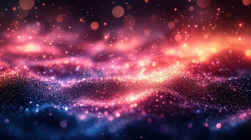 Soft Pink Gradient Waves Sparkles Dreamy Atmosphere Stock Photos - Free ...