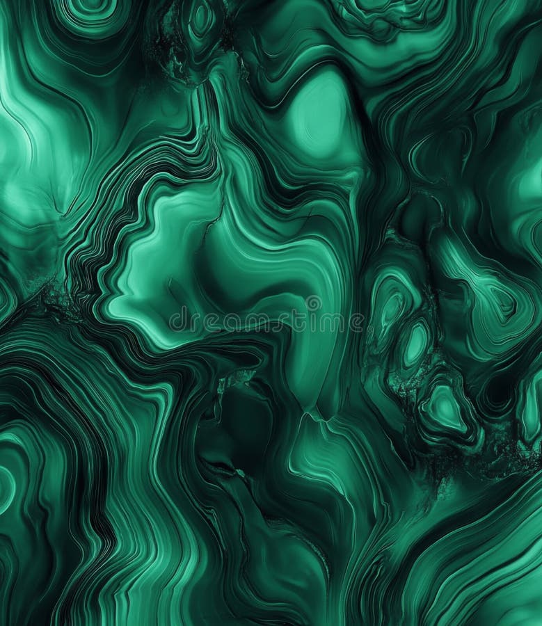 Mesmerizing Green Marble Texture Swirling Patterns Organic Flow Stock ...