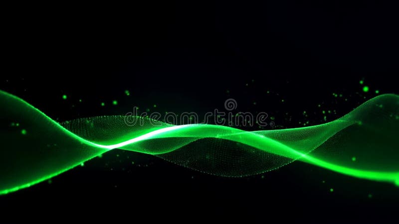 Mesmerizing Green Wave Animation Stock Video - Video of animation ...