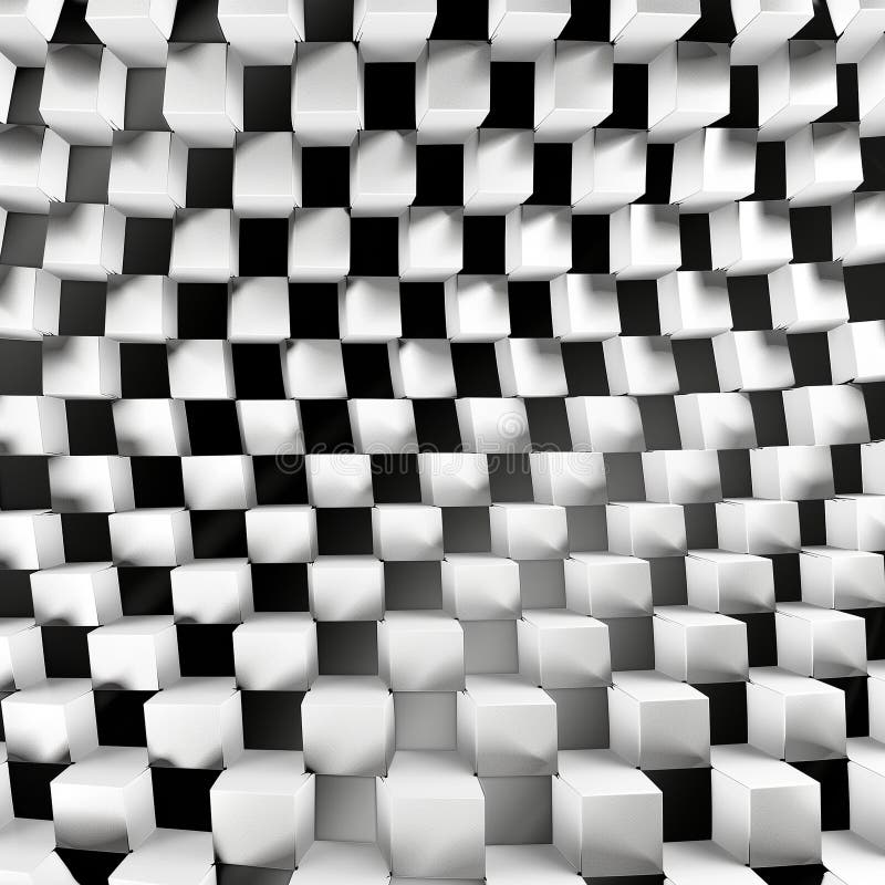 A Mesmerizing Grid of Undulating, Monochromatic Geometric Forms Creates ...