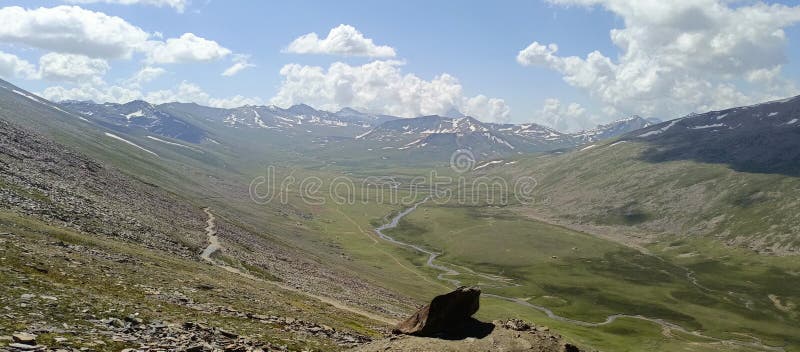 Mesmerizing Himalayan Peaks in Babusar Top Stock Photo - Image of ...