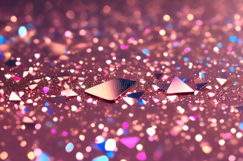 Mesmerizing Holographic Glitter on a Vibrant Surface Stock Illustration ...