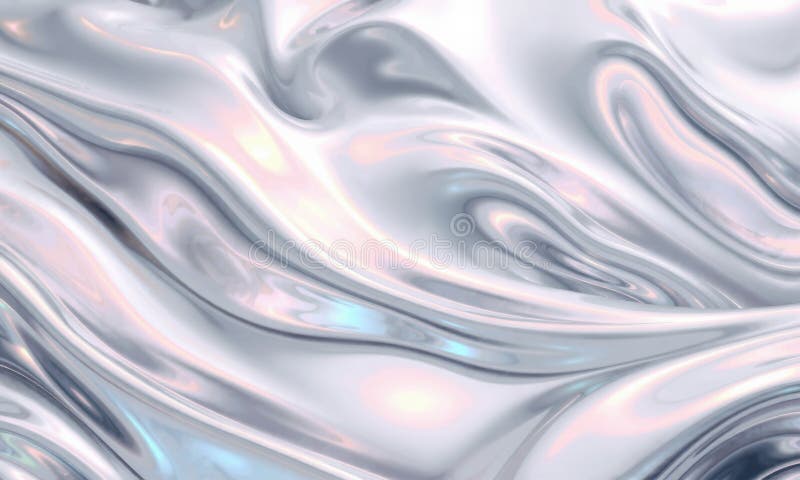 Mesmerizing Holographic Wave Background Featuring Smooth, Flowing ...