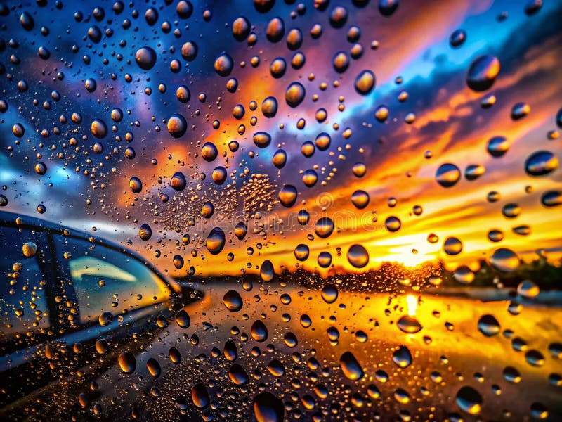 Natures Artistry Revealed a Captivating Silhouette of Water Droplets on ...