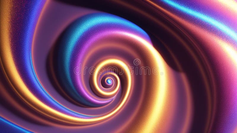 A Mesmerizing Image of a Colorful Swirl with a Blue Center AI ...