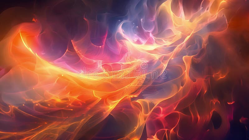 A Mesmerizing Image of Luminescent Waveforms Seemingly Pulsing and ...