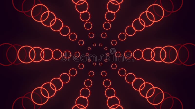 Radiant Spiral Intricate Pattern of Glowing Red Circles Stock Footage - Video of pattern ...