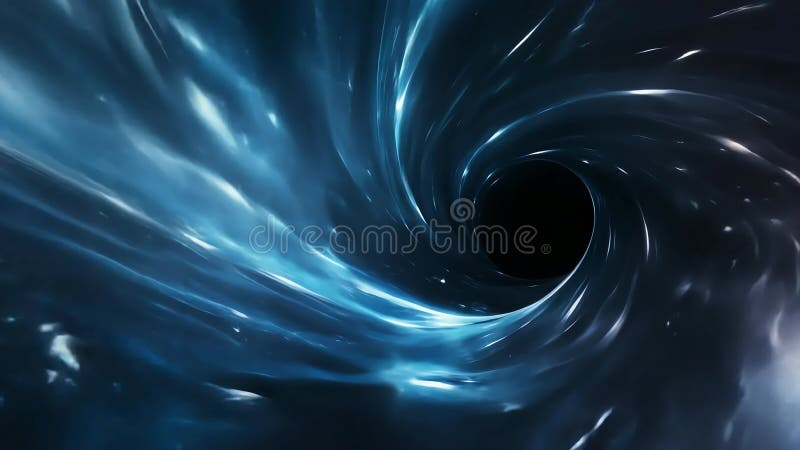 Swirling Vortex of Blue Light in Space with Ai Generated. Stock Footage ...