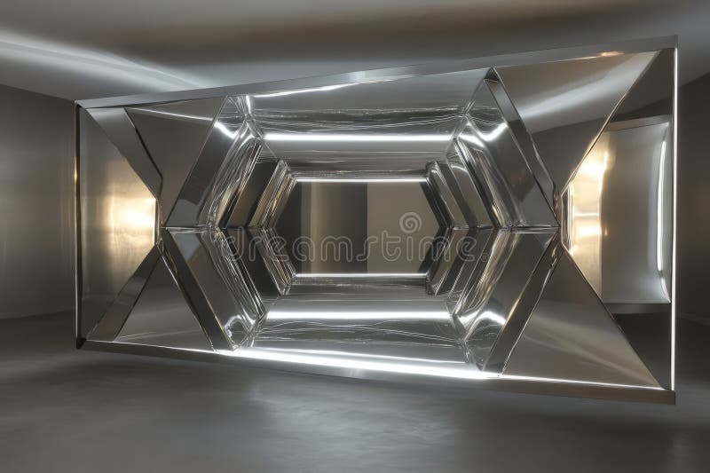A Mesmerizing Infinity Mirror Effect Created by Hexagonal Glass Panels ...