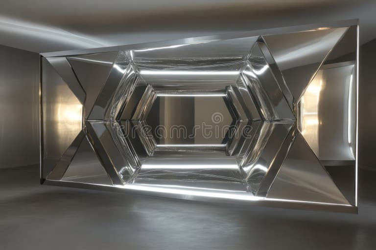 A Mesmerizing Infinity Mirror Effect Created by Hexagonal Glass Panels ...