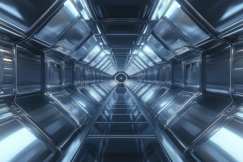 A Mesmerizing Infinity Mirror Effect Created by Hexagonal Glass Panels ...