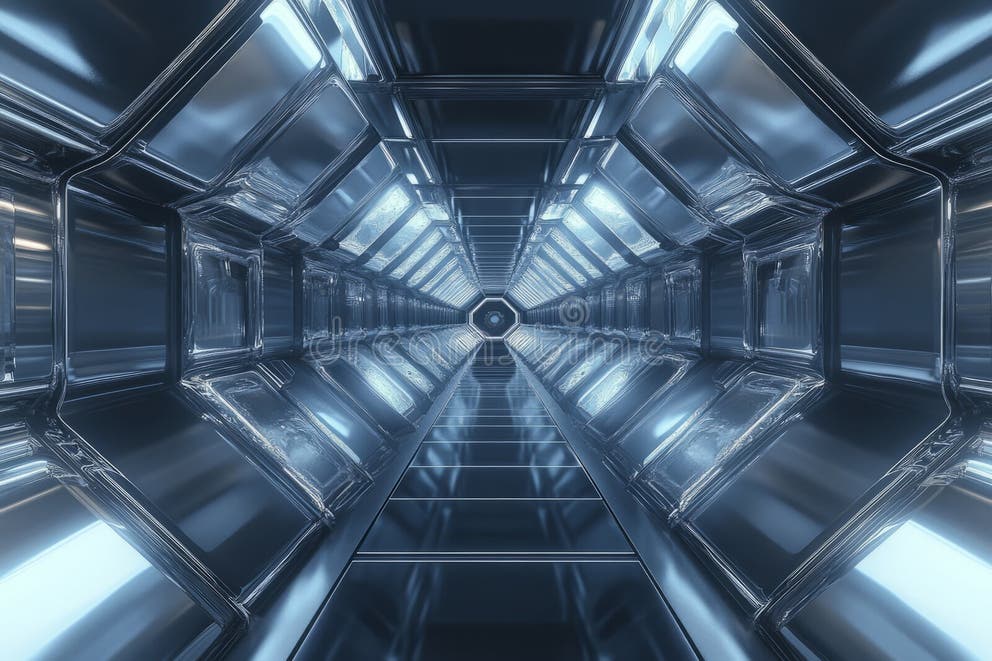 A Mesmerizing Infinity Mirror Effect Created by Hexagonal Glass Panels ...