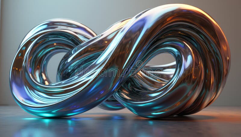 Sleek Metallic Infinity Symbol Stock Photo - Image of form, innovation ...
