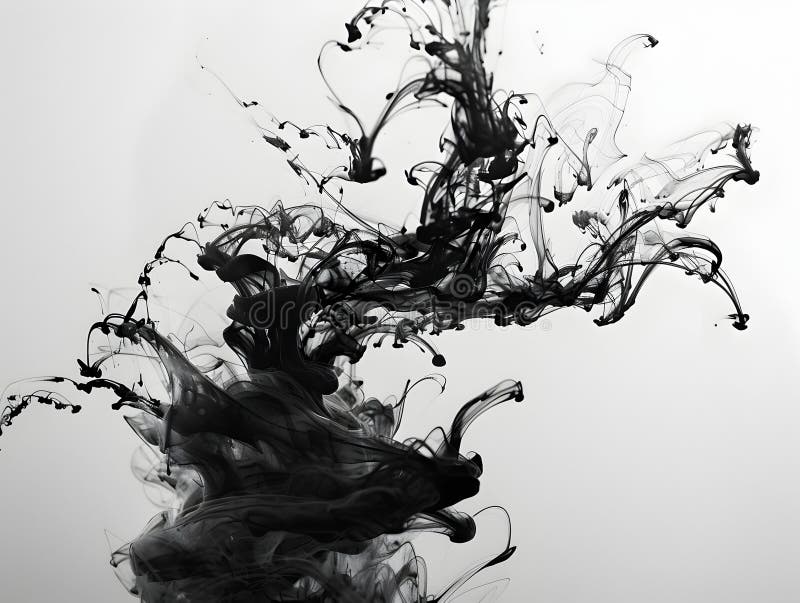 Mesmerizing Ink Flows Creating Organic Tree Like Patterns in Fluid ...