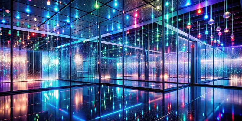 A Mesmerizing Installation of Vibrant Illumination and Reflective ...