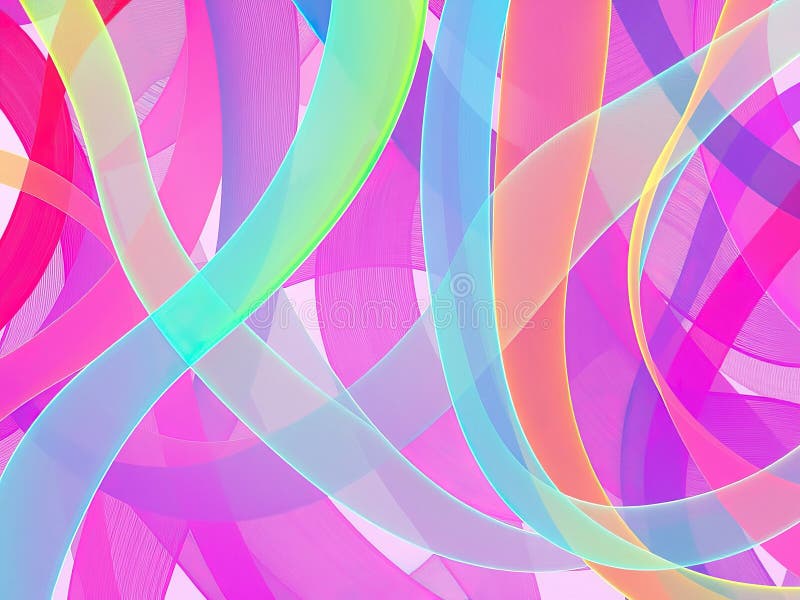 Mesmerizing Interlacements a Vibrant Exploration of Abstract Geometric ...