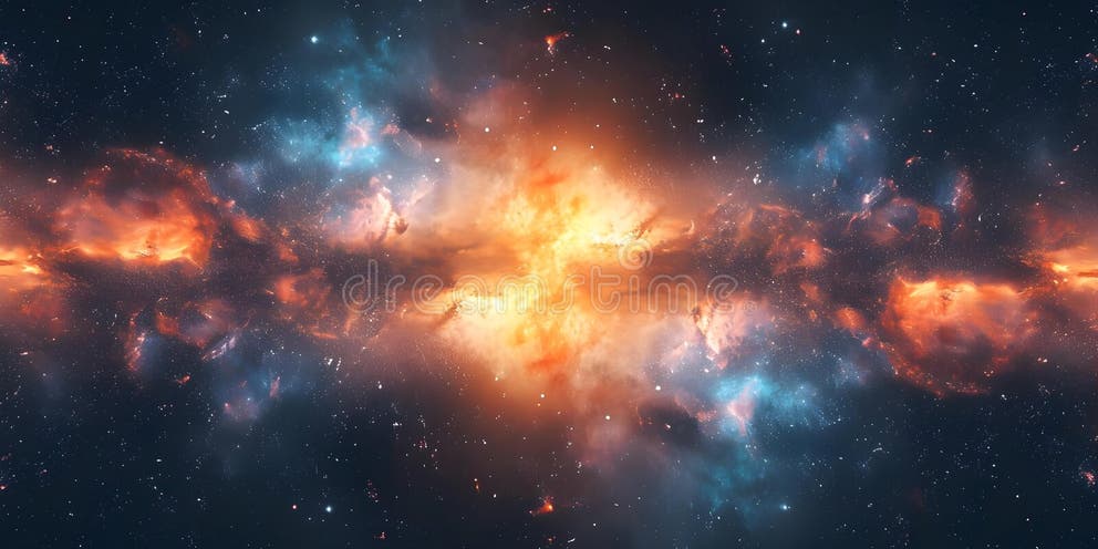 Mesmerizing Interstellar Mirage Formed by Massive Celestial Objects Bending Light. Concept Stock ...