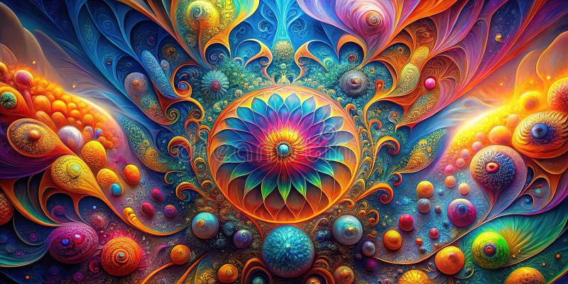 A Mesmerizing Journey through Abstract Digital Art Psychedelic Visuals ...