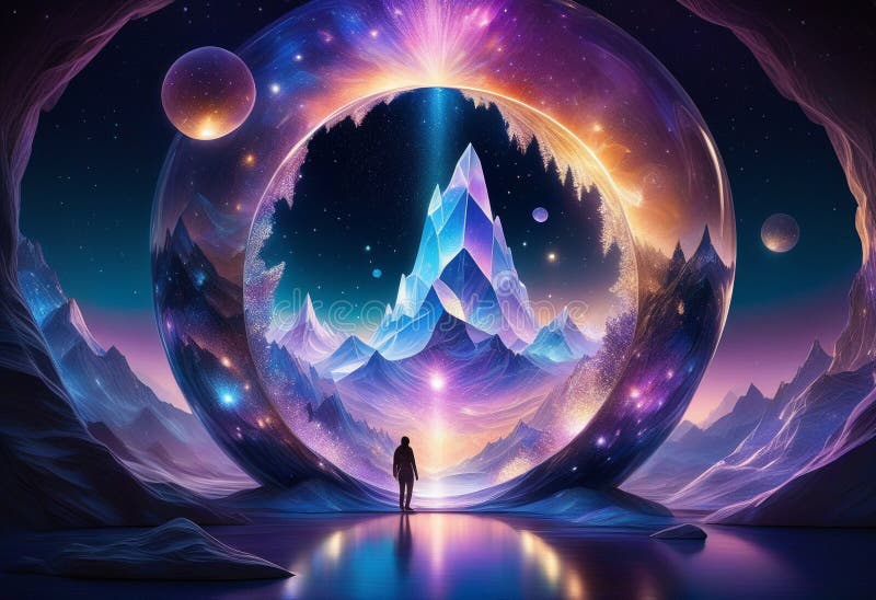 A Mesmerizing Journey through an Enchanted World Stock Illustration ...