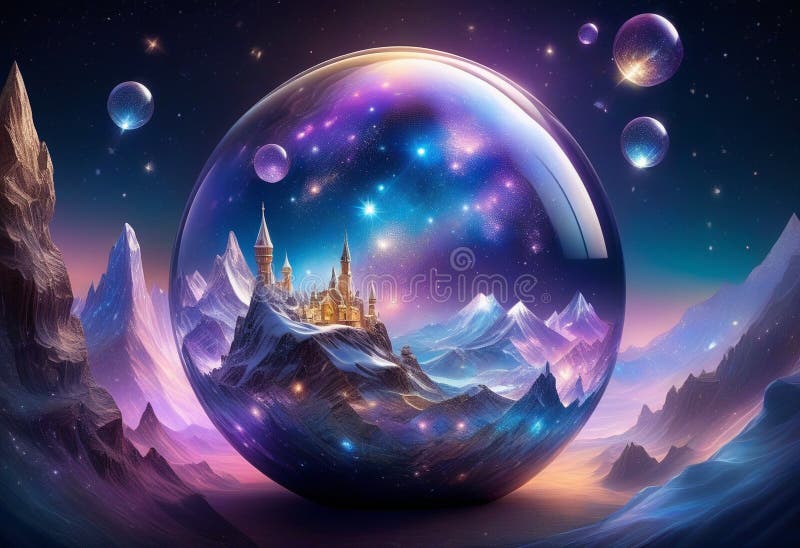 A Mesmerizing Journey through an Enchanted World Stock Illustration ...