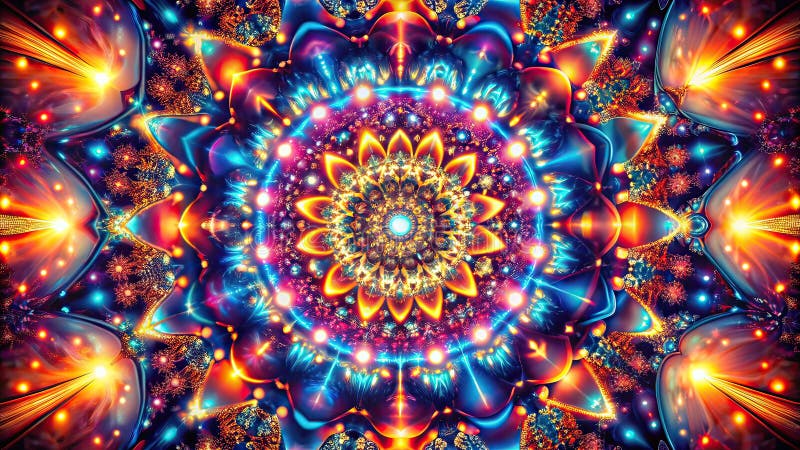 A Mesmerizing Kaleidoscopic Symphony LowLight Symmetrical Animation a ...