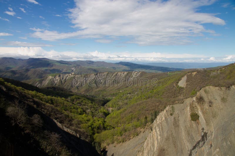 Mesmerizing Landscape of Forested Mountains Stock Photo - Image of hill ...