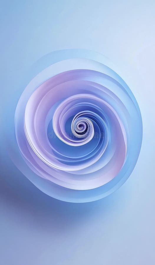 Mesmerizing Light Blue Spiral Vortex on a Blue Gradient Background ...