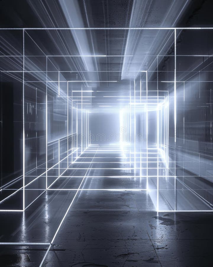 Mesmerizing Light Maze Develop a Captivating Artwork that Captures the ...