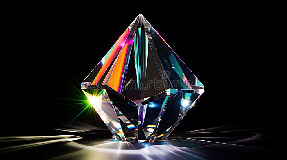 Mesmerizing Light Rays on Black Stock Illustration - Illustration of ...