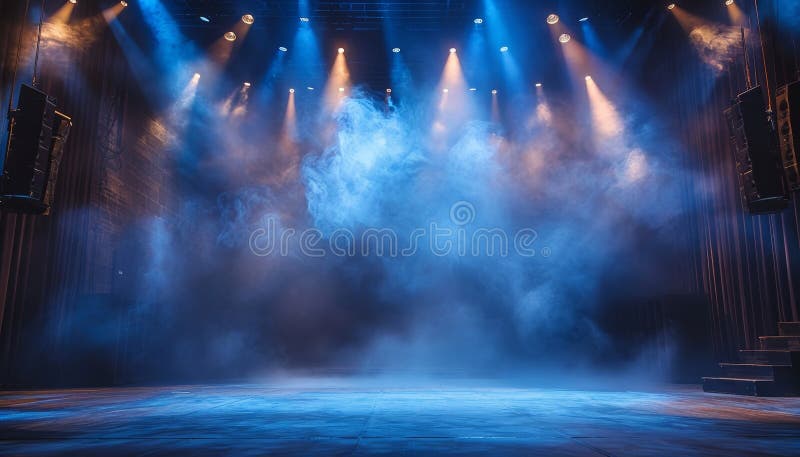 Mesmerizing Lights on Blank Canvas for Modern Dance Performance in Dark ...