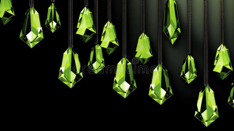 Mesmerizing Lime Green Diamond Drops Aligned Against a Striking ...