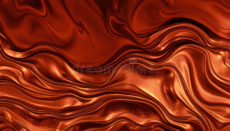 Mesmerizing Liquid Copper Background with Flowing, Wavy Patterns that ...