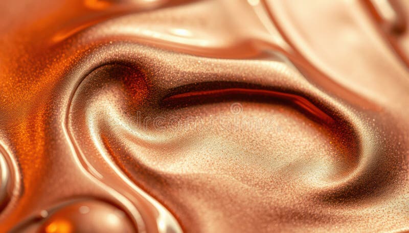 Mesmerizing Liquid Copper Background with Smooth, Flowing Textures and ...