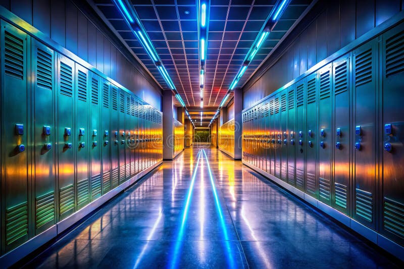 Mesmerizing Long Exposure Photography of a School Hallway at Night ...