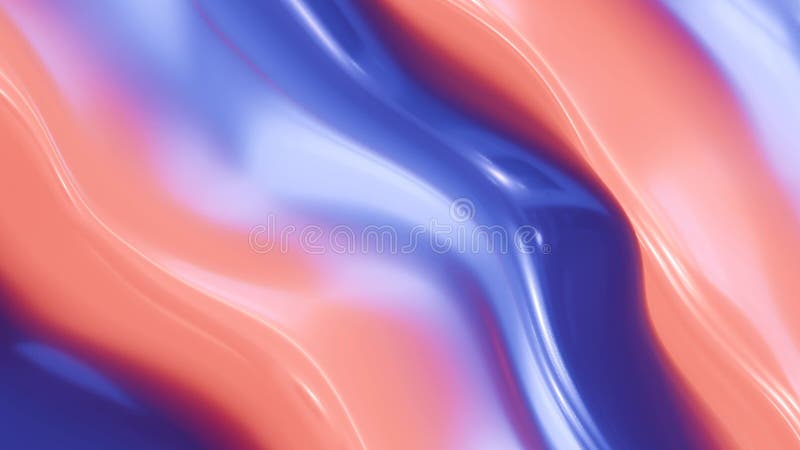 Mesmerizing Loop Flow: Vibrant Liquid Art in Blue and Orange Gradient ...