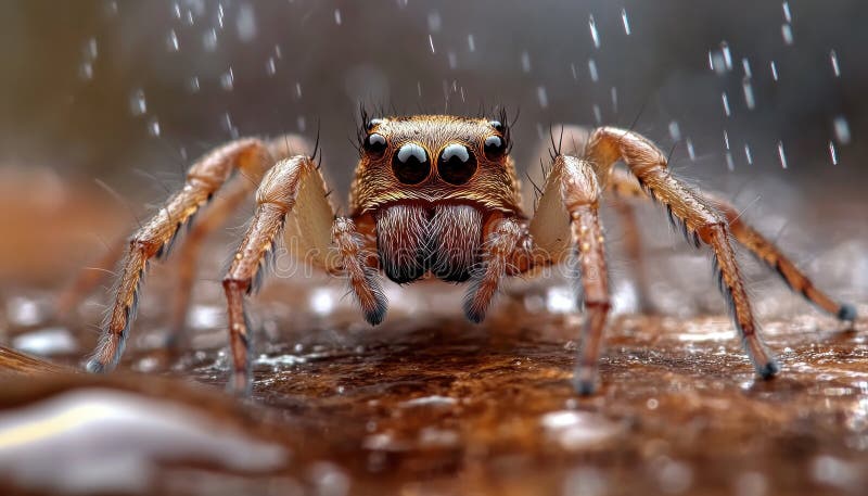 Stunning Macro Photography of a Spider in the Center of a Dewdrop-Web ...