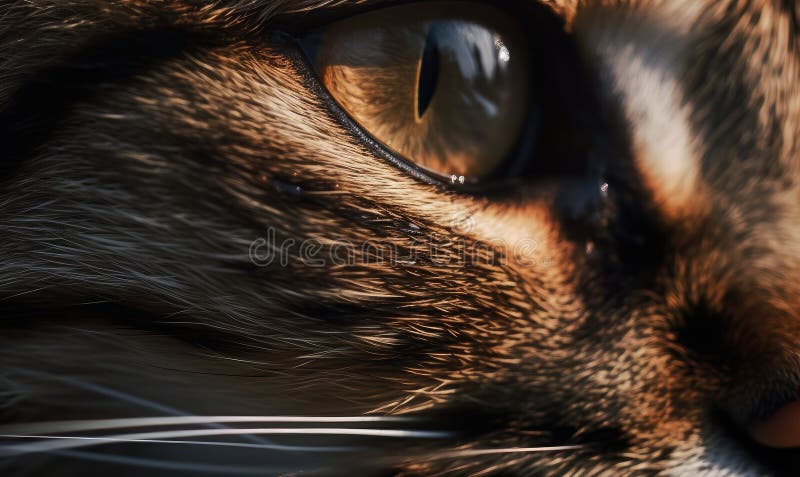 Mesmerizing Macro Shot of Cat S Eye with Reflective Water Creating ...