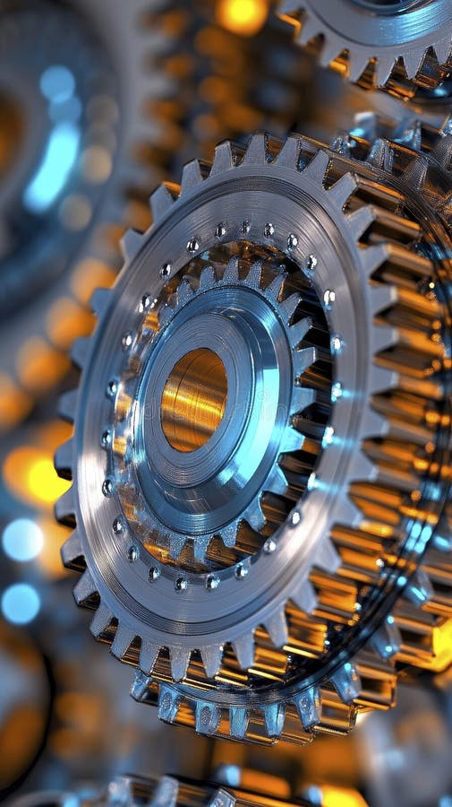 Mesmerizing Macro Shot of Interlocking Gears a Study in Precision ...