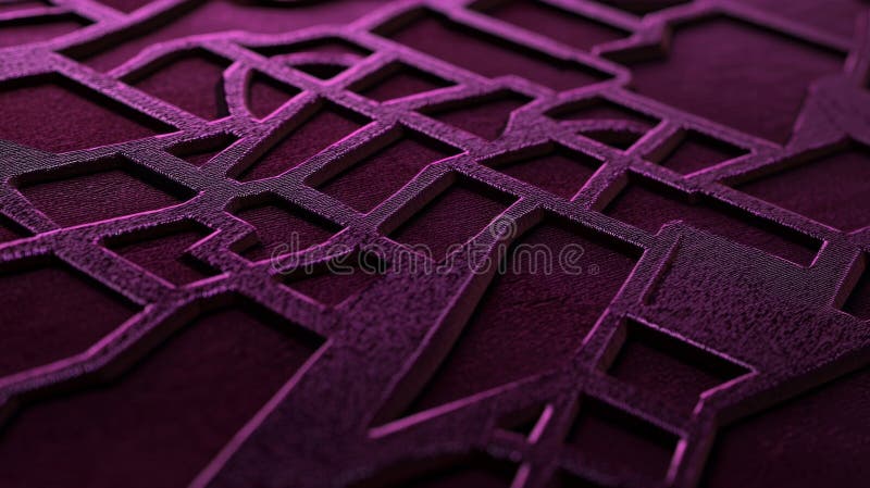 Mesmerizing Magenta Metallic Labyrinth Pattern with a Rough Texture ...