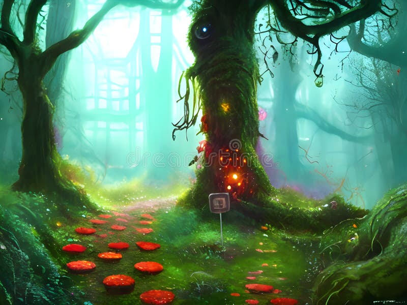 Mesmerizing Magic of the Mythical Enchanted Forest Seq 35 of 51 Stock ...